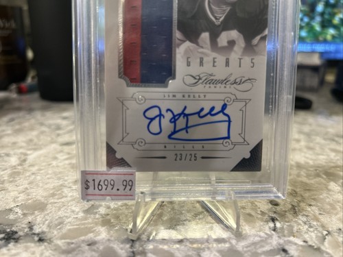 2014 Panini Flawless - Greats Patches Autographs #21 Jim Kelly /25 (AU ...