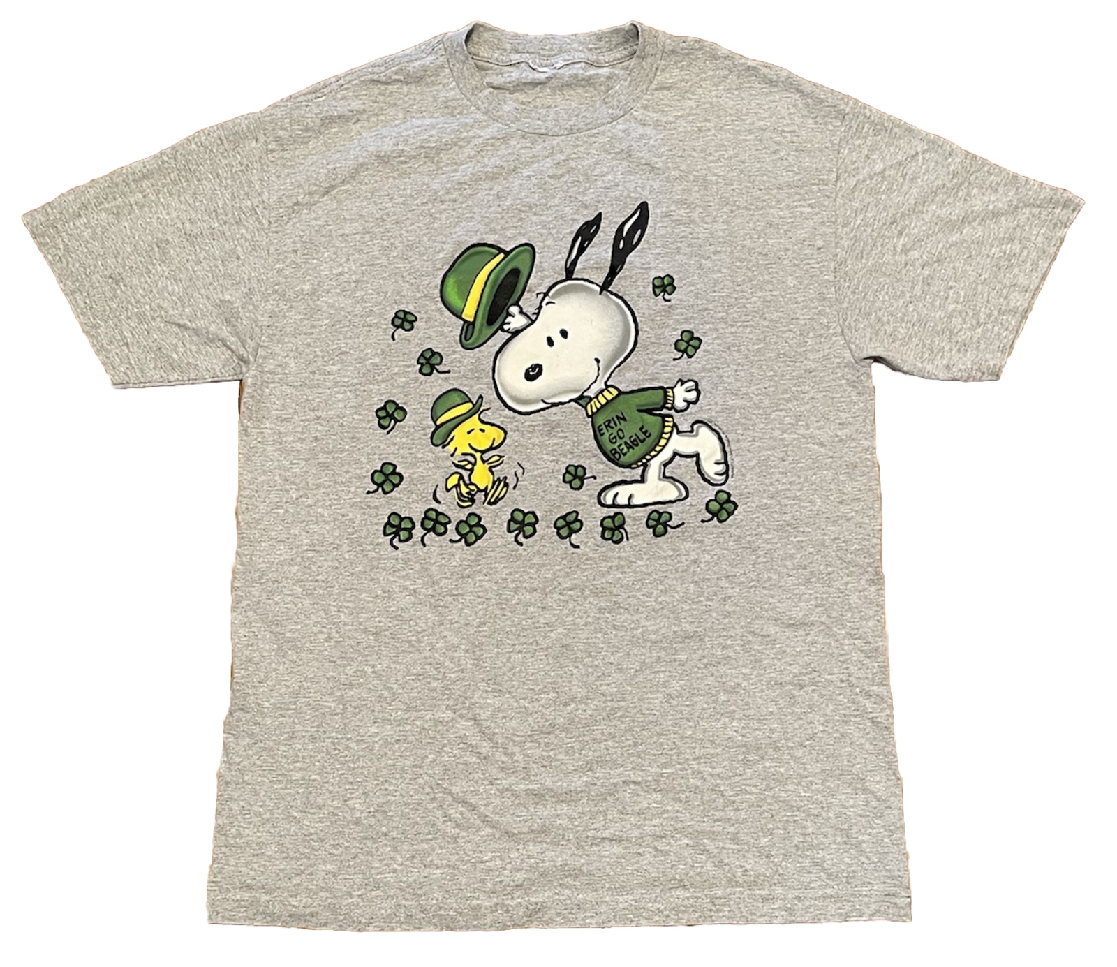 Vintage 90s Peanuts Snoopy Woodstock Erin Go Beagle S… - Gem