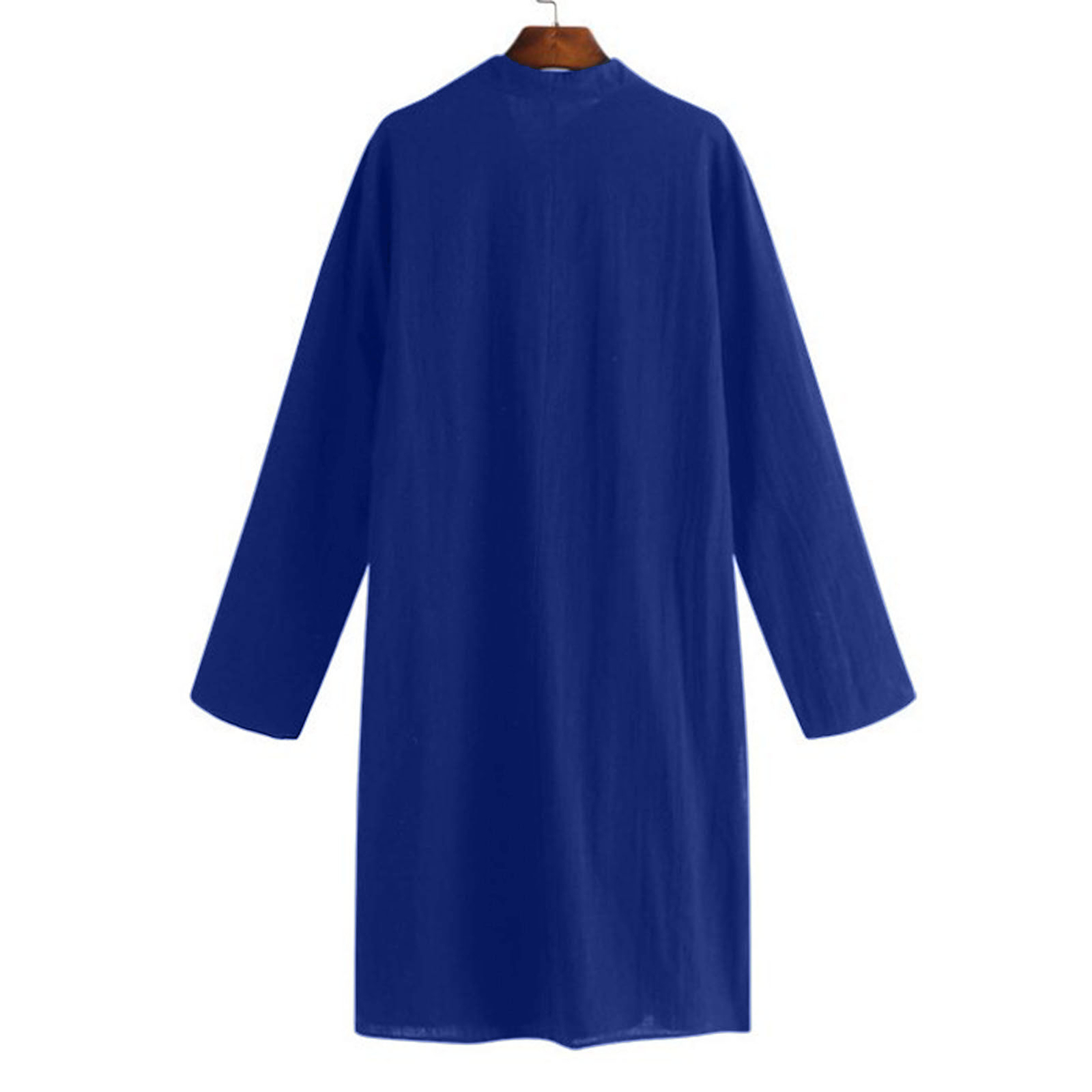 Men Robe Long Sleeve Daily Wear Arabesque Style Men Autumn Shirt ...