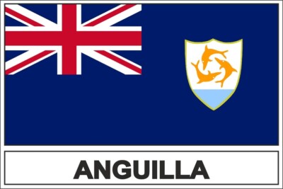 Sticker flag vinyl country AI anguilla | eBay Australia