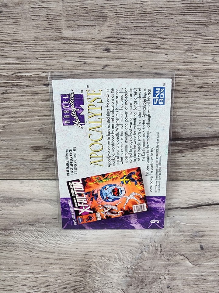 1992 Marvel Masterpieces Apocalypse #9 SkyBox | eBay