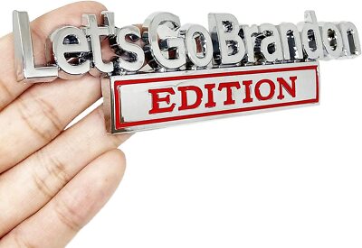 Let's Go Brandon Edition Emblem Badge Decal for Universal Car Truck ...