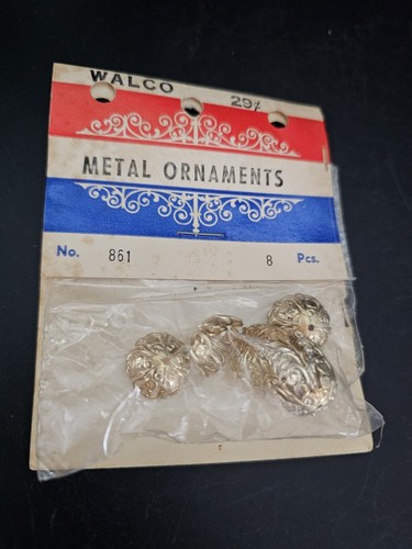 Walco NOS Gold Tone Metal Ornament Parts Vintage #861 | eBay