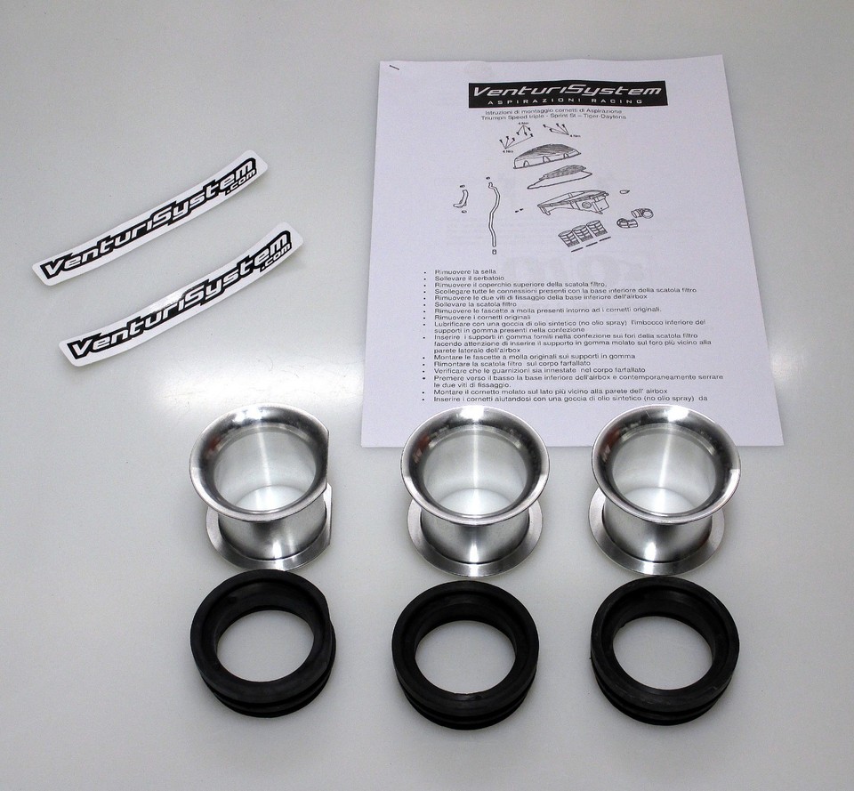 Cornets Intake Velocity Stacks Air Funnel Triumph 955 Daytona Speed ...