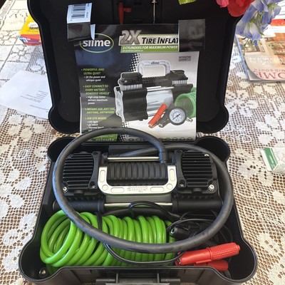 Slime 40026 2X Heavy Duty Car Tire Inflator Air Pump Compressor. | eBay