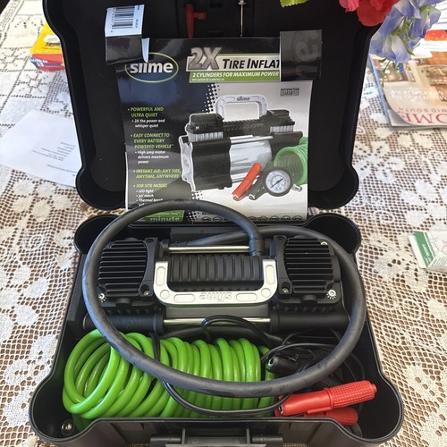 Slime 40026 2X Heavy Duty Car Tire Inflator Air Pump Compressor. | eBay