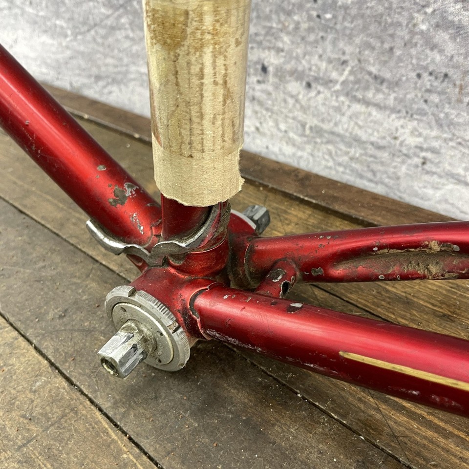 Vintage Motobecane Road Bike Frame 59cm Tall France Lugged Steel 70s ...