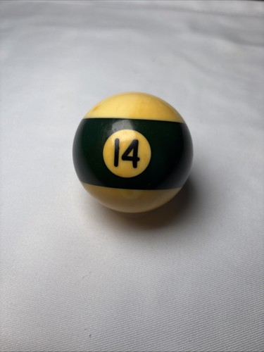 Vtg #14 Green Striped Single Individual Pool Ball Billiard 2 1/4 ...