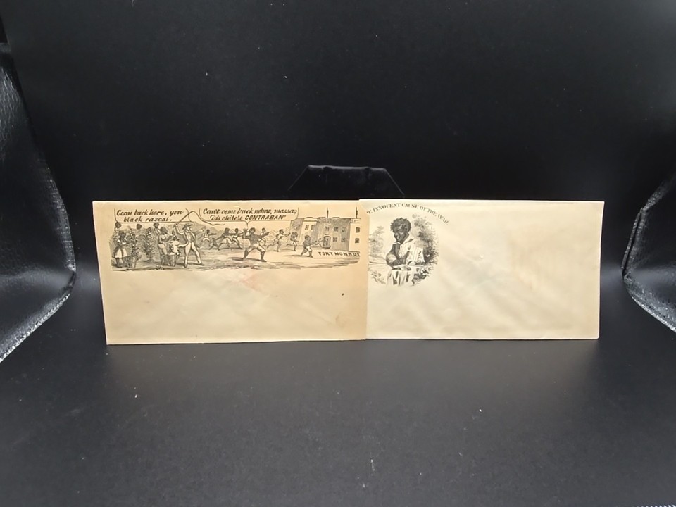 RARE 1861 Slave African Pic Civil War Patriotic Cover Envelope | eBay