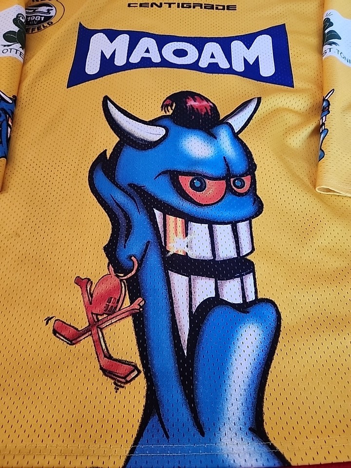 Krefeld Landshut Cannibals Ice Hockey Jersey Shirt Top Xl Rare Vintage ...