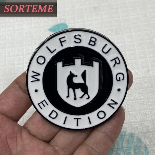 Black White Metal Wolfsburg Edition Car Trunk Fender Emblem Badge Decal ...