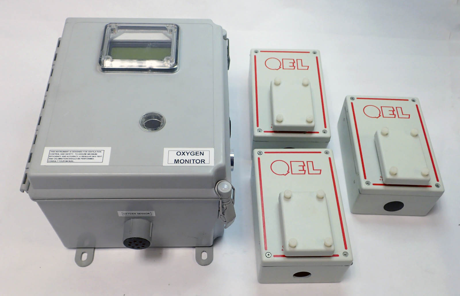 ENMET GAS CONCENTRATION TRANSMITTER MS-1000-24-R-LCD w/ 3 QEL CTS ...