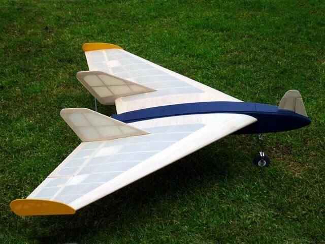 Bicki Delta Wing Pusher 55" WS RC Model Airplane Printed Plans ...