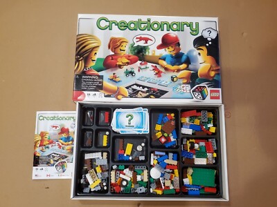 Lego Creationary Board Game Building Set 3844 Incomplete Missing Pieces ...