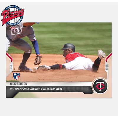 Nick Gordon RC 2 SBs in Debut - 2021 MLB TOPPS NOW Card 180 In Hand | eBay