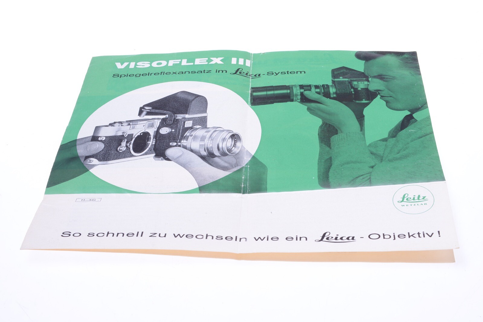 LEICA VISOFLEX III REFLEX HOUSING ORIGINAL INSTRUCTIONS MANUAL GERMAN ...