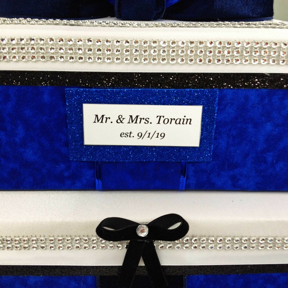 Royal Blue Wedding Card Box Diy White And Royal Blue Card Box, White