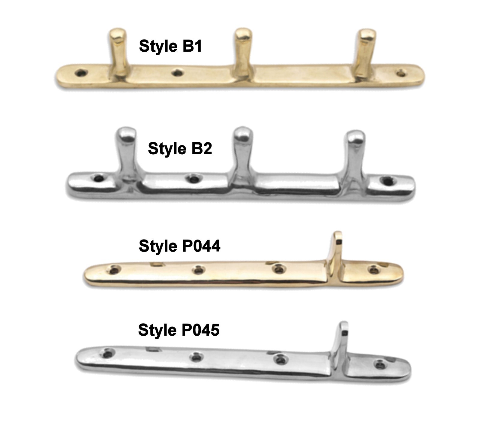 Horse Carriage Shaft Stops Tugs Fittings 2 Styles Brass or White Metal ...