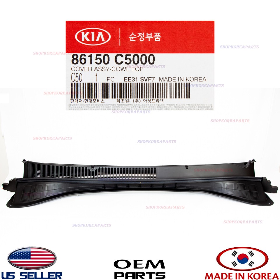 Genuine OEM Cowl Panel Windshield Wiper Motor Cover Trim 2016-2020 kia ...