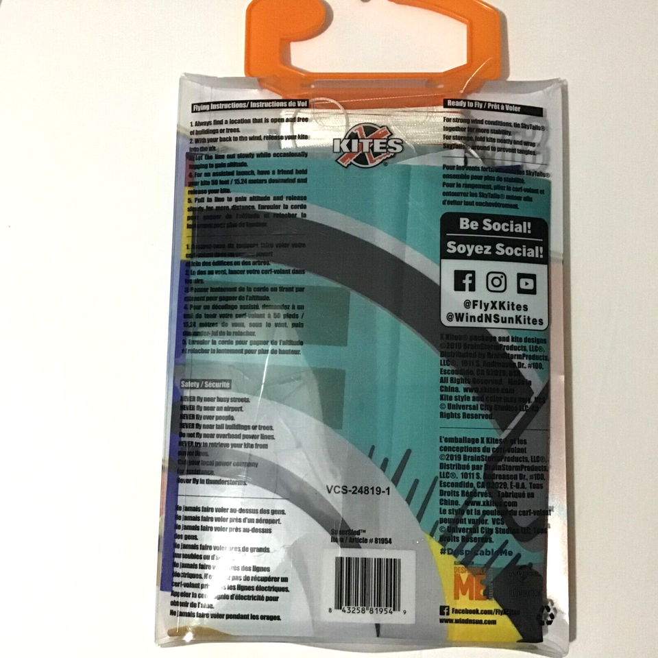 Super Sled Nylon Frameless 32" Kite Despicable Me Minion Plus String ...