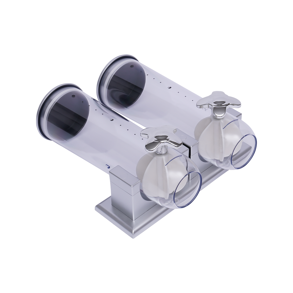 2 Pack 3L Wall Mounted Cereal Dispenser Dry Food Candy Storage ...