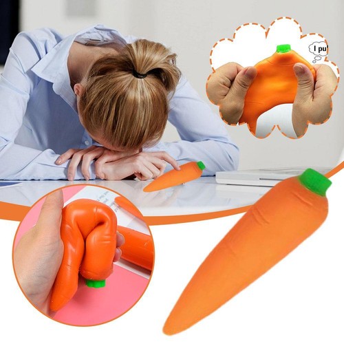 Stretchy Crazy Carrot Kids Adults Stress Relief Toy Kids Stocking 14cm ...
