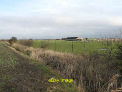 Photo 6x4 Block Fen Stables Wimblington An area of paddocks among the ...