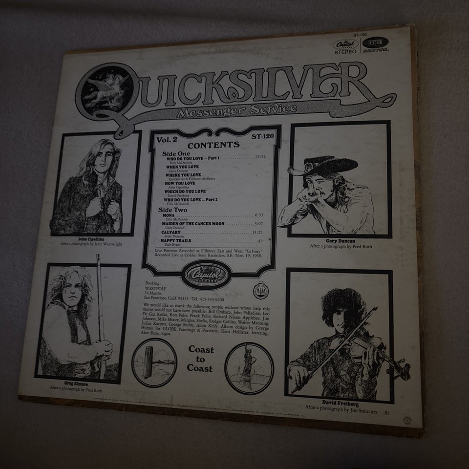 Quicksilver Messenger Service - Happy Trails 1969 press LP nice to have ...
