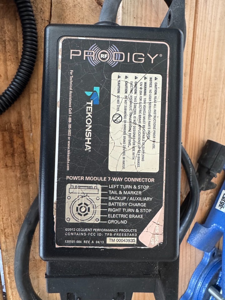 Tekonsha Prodigy RF, Plug & Play Trailer Mounted Proportional Brake ...