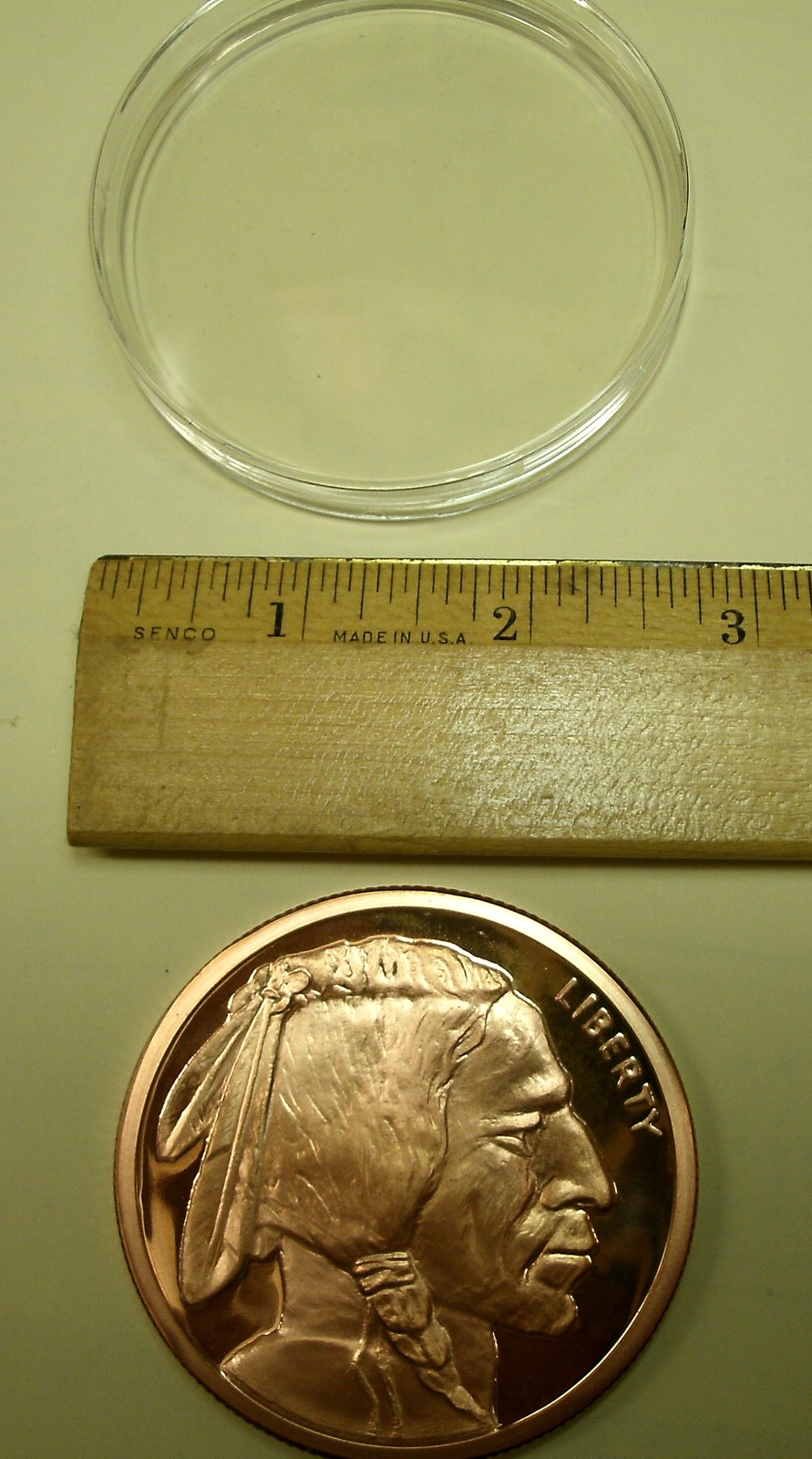 *GIFT! 5oz (2 1/2") 999 FN COPPER BULLION RD-*SECOND AMENDMENT* Design ...