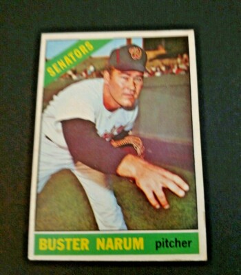 1966 Topps Baseball #274 Buster Narum Washington Sentators | eBay