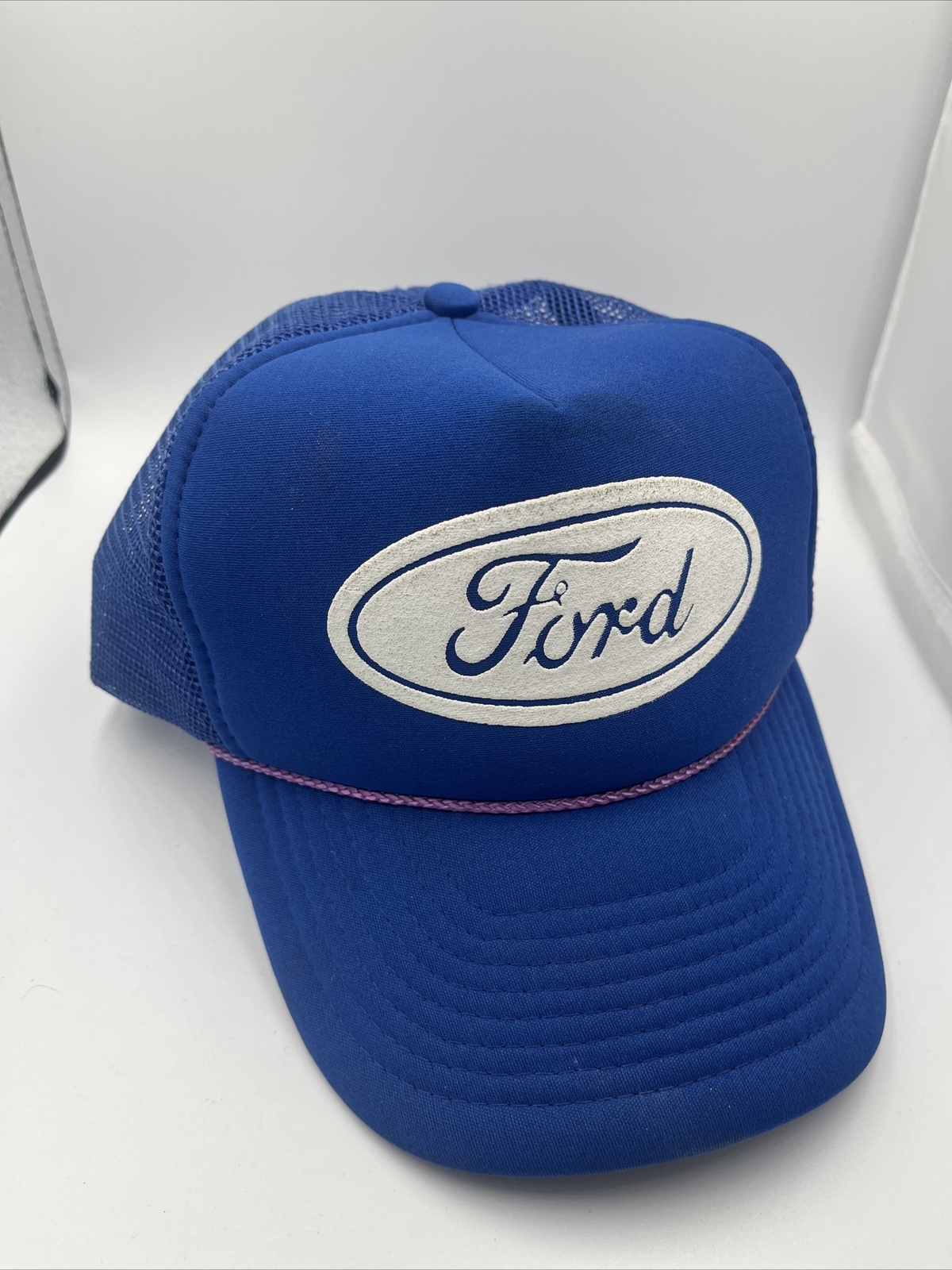 Ford Trucks Trucker Hat Vintage Blue Mesh Snapback 80s - Gem