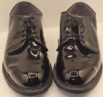 Bates Lites Size 12 D High Gloss Oxford Military Uniform Dress Shoes ...