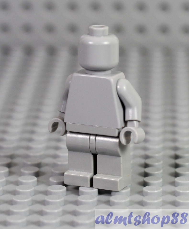 LEGO - Monochrome Minifigure - Genuine Brand Plain Solid Torso Legs ...