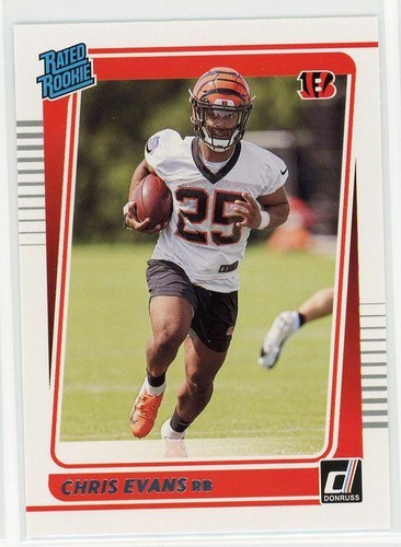 2021 Donruss Chris Evans Rated Rookie Base #314 Cincinnati Bengals | eBay