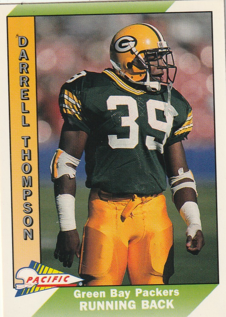 FREE SHIPPING-MINT-1991 Pacific Darrell Thompson #167-PLUS PACKERS ...
