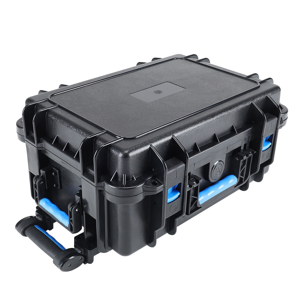 Waterproof Wheel Rolling Travel Equipment Tool Box Hard Case Foam ...