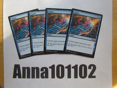 Negate x4 4x, M20 Blue MTG | eBay