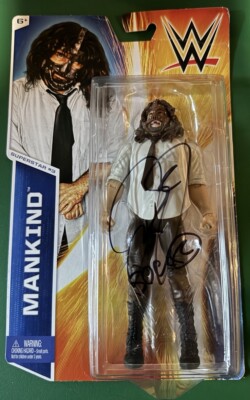 WWE Mick Foley Mankind Series 45 Superstar #3 Mattel Basic 2011 SIGNED ...