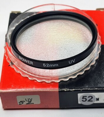 52mm UV Glass Lens Filter 52 mm UV Protection Safety E52 E-52 Bower ...