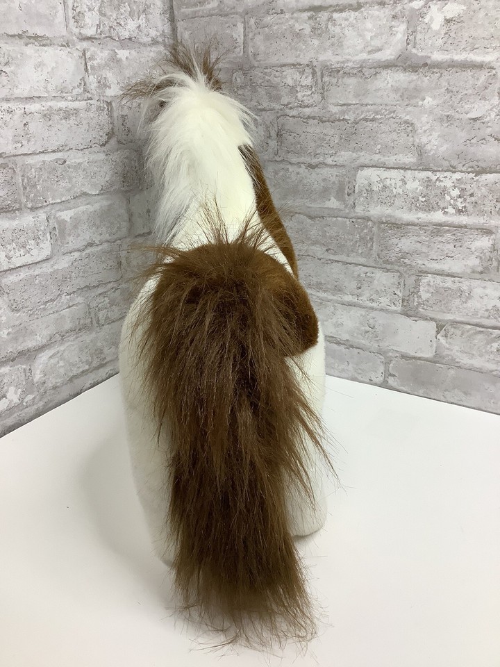 Vintage Douglas Pinto Horse Plush 18” Painted Pony White Brown Stuffed ...