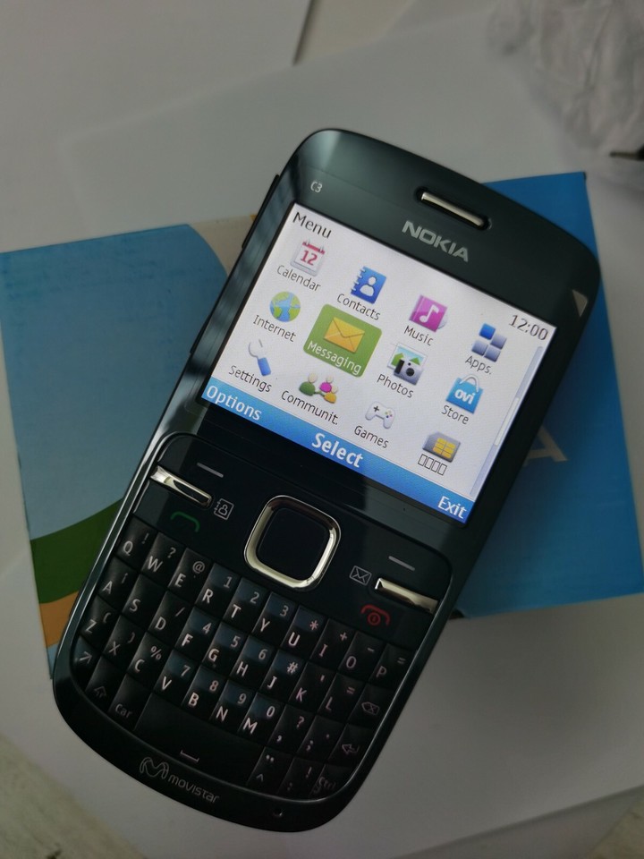 Nokia C Series C3-00 - Blue Smartphone unlocked for all sim cards 2G ...