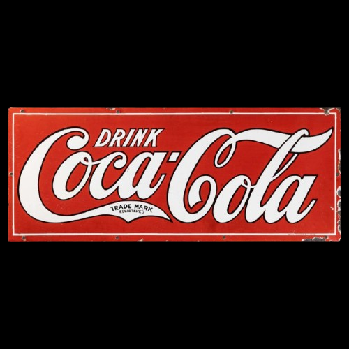 PORCELAIN COCA-COLA ENAMEL SIGN 36X18 INCHES | eBay