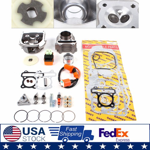 BEST GY6 50CC 100CC CYLINDER BIG BORE KIT BBK 50MM ID 1P39QMB 139QMB ...