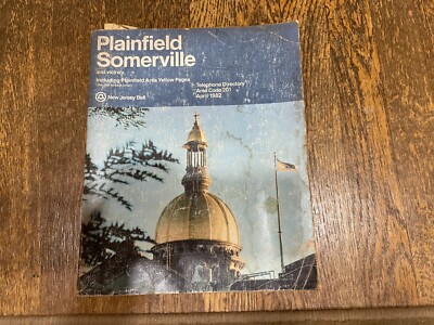 Union Somerset County NJ Yellow Pages Phone Book 1982 Plainfield ...