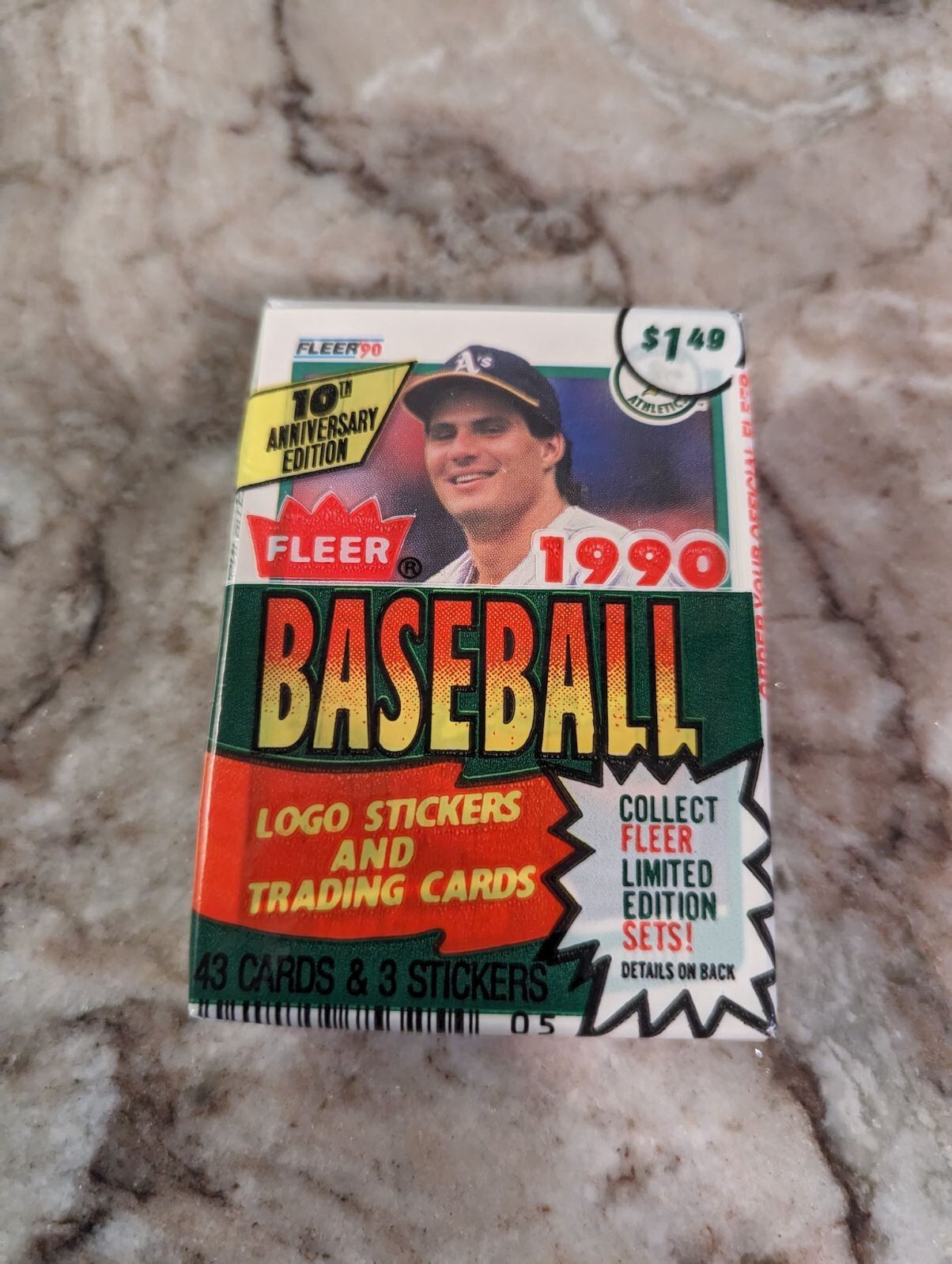 1990 Fleer Baseball Unopened Cello Pack Canseco on Front. | eBay