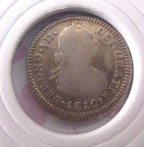 1 Real 1810 Popayan Mint J.F. FERDND VII - RARE SILVER COIN | eBay