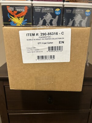 Pokemon TCG 151 Poster Collection Box Scarlet and Violet 3.5 SEALED ...