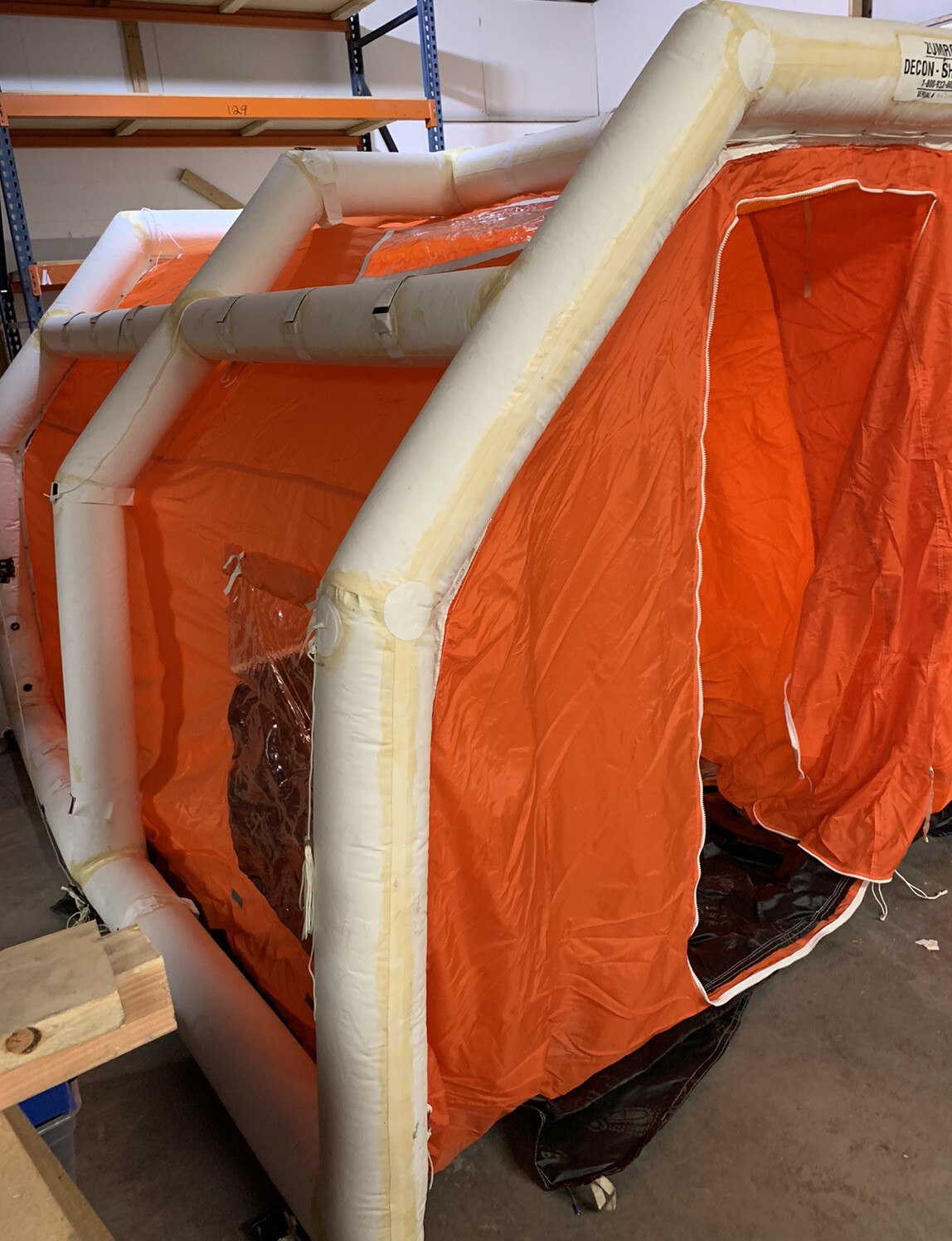 Used Zumro Decon Air Shelter Portable Inflatable Tent Hunting 12' x12 ...