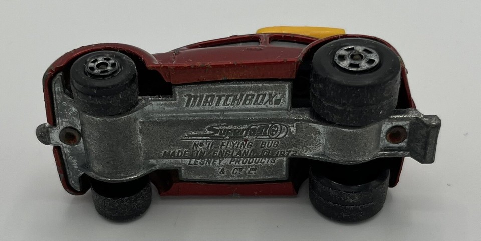 Matchbox Superfast No 11 Flying Bug Vintage 1972 Red Volkswagen 1:64 ...